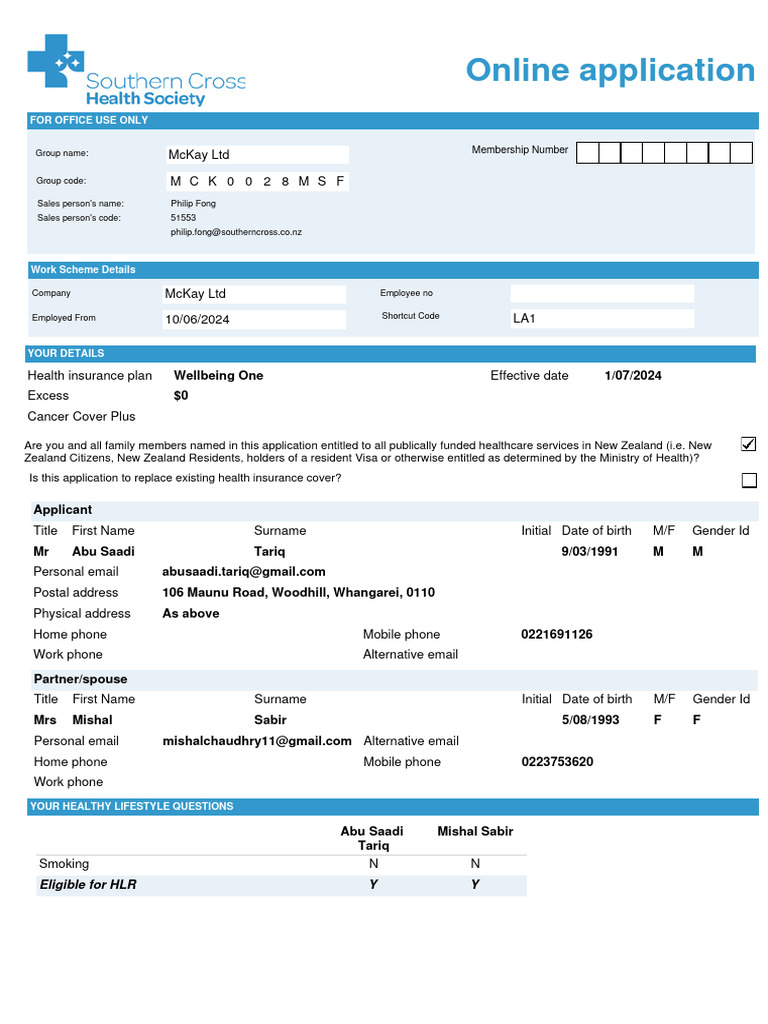 ApplicationForm | Download Free PDF | Physical Examination | Insurance