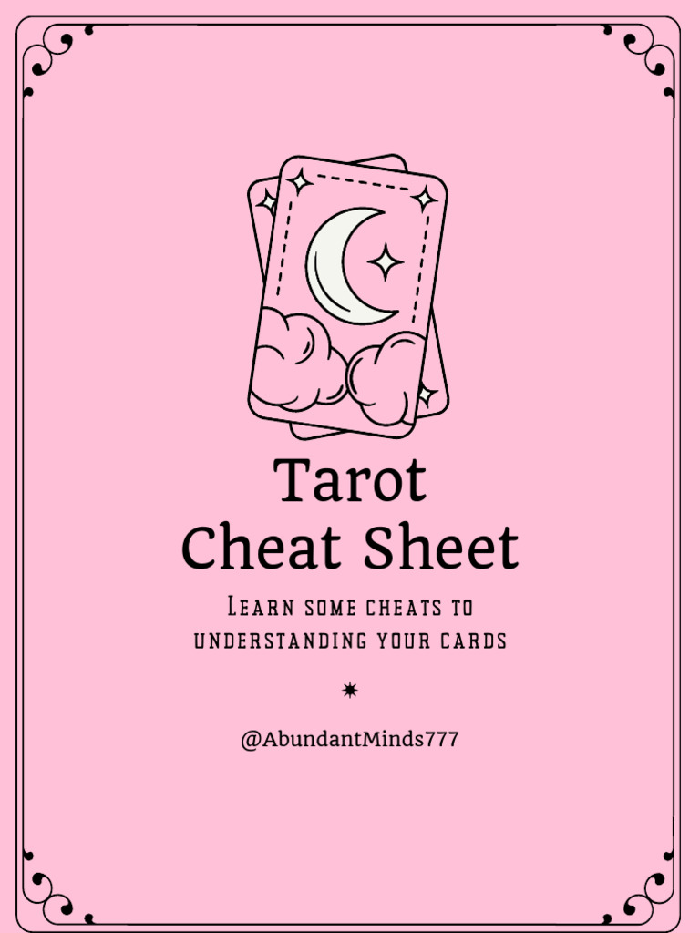 Tarot Cheat Sheet | PDF | Major Arcana