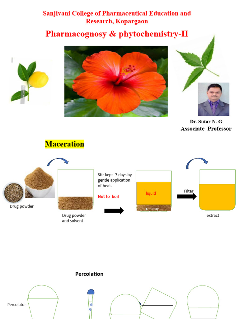 Maceration, Percolation | PDF