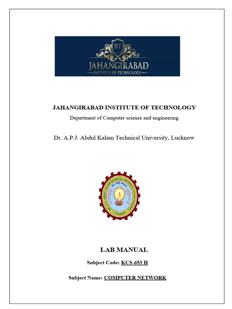 Computer Networks Lab Manual | PDF | Transmission Control Protocol | Network Socket