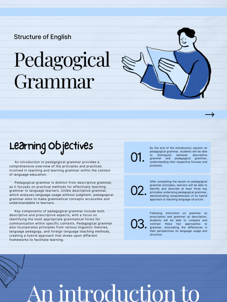Pedagogical Grammar (S.O.E) | PDF | Pedagogy | Grammar