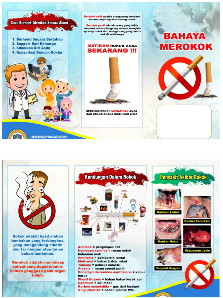 Leaflet Merokok | PDF