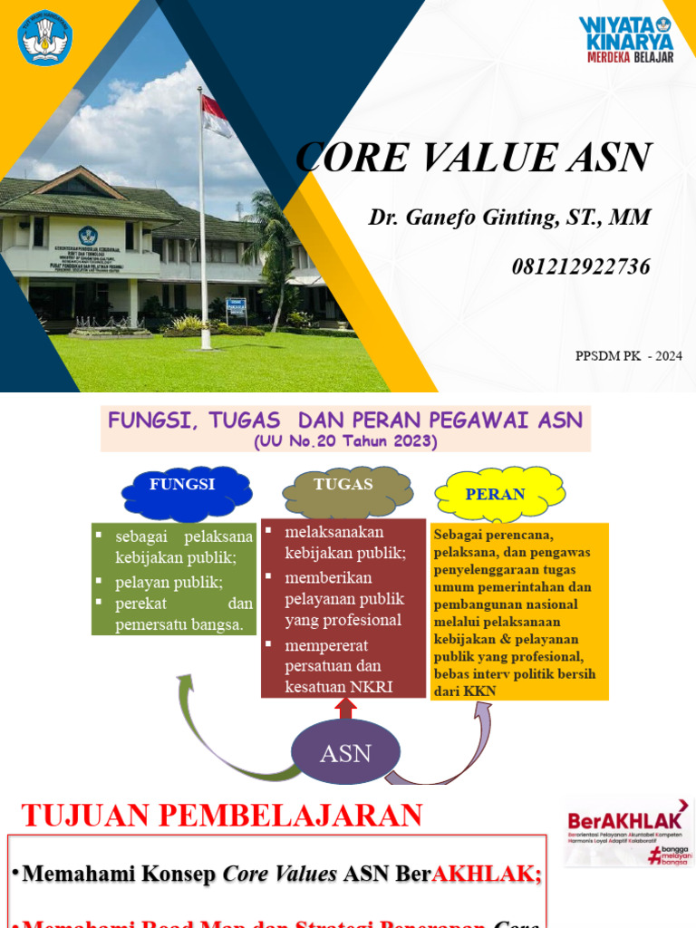 Core Value Asn | PDF | Karier & Perkembangan | Bisnis