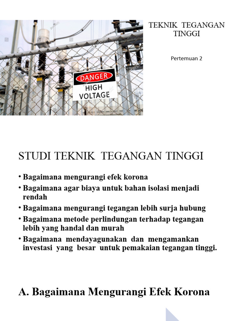 Teknik Tegangan Tinggi | PDF