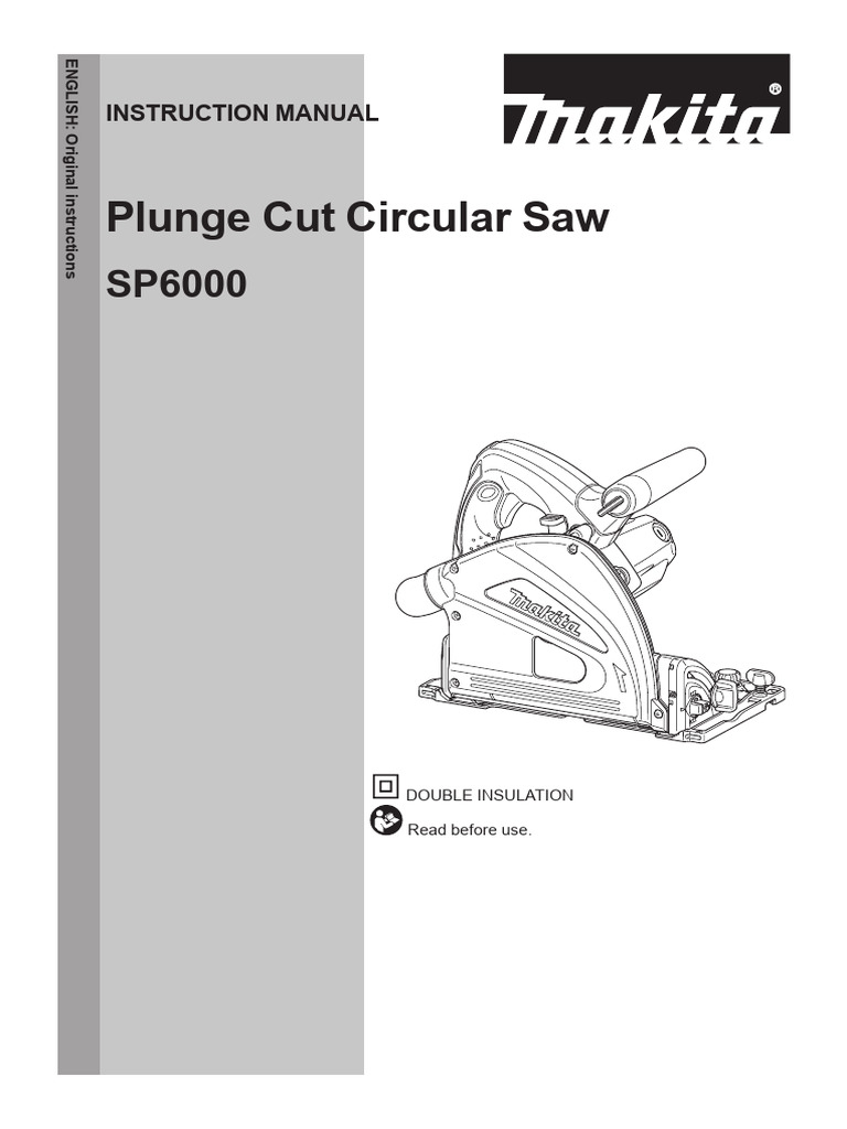 Plunge Cut Saw-Manual | PDF | Ac Power Plugs And Sockets | Manufactured ...
