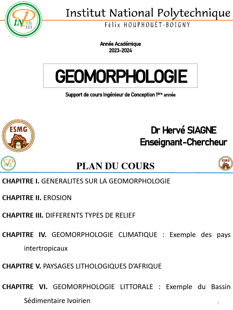 Introduction à la géomorphologie terrestre | PDF | Météorisation ...