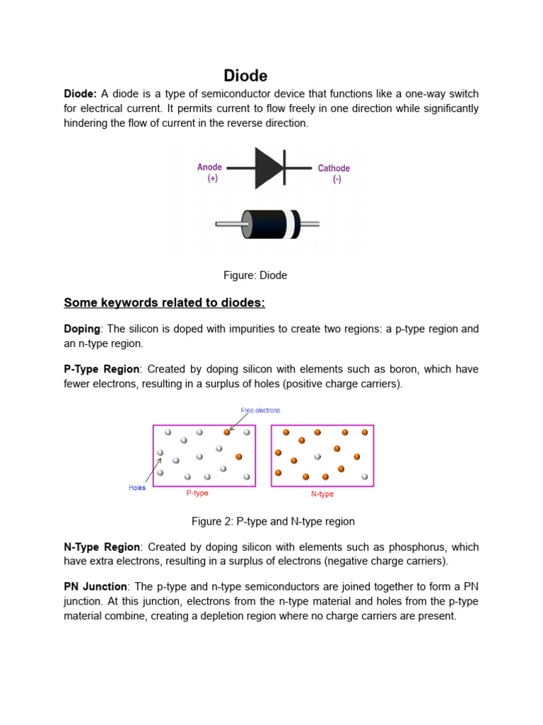 Diode | PDF | P–N Junction | Diode