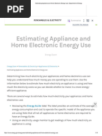 Household Appliance Power Consumption Chart | PDF | Home Appliance ...