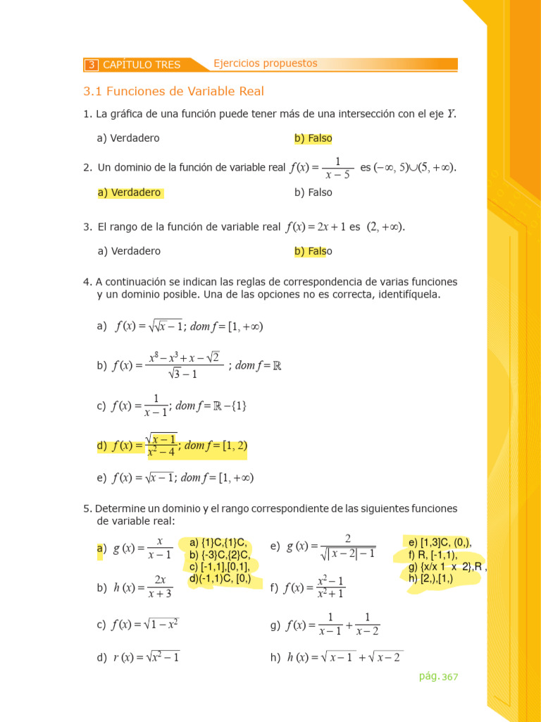 Ejercicios C15 Funciones de Variable Real | PDF | Geometría | Matemáticas