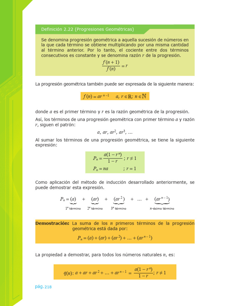 c14 Sucesiones Progresiones Geometricas | PDF | Lógica matemática | Matemáticas