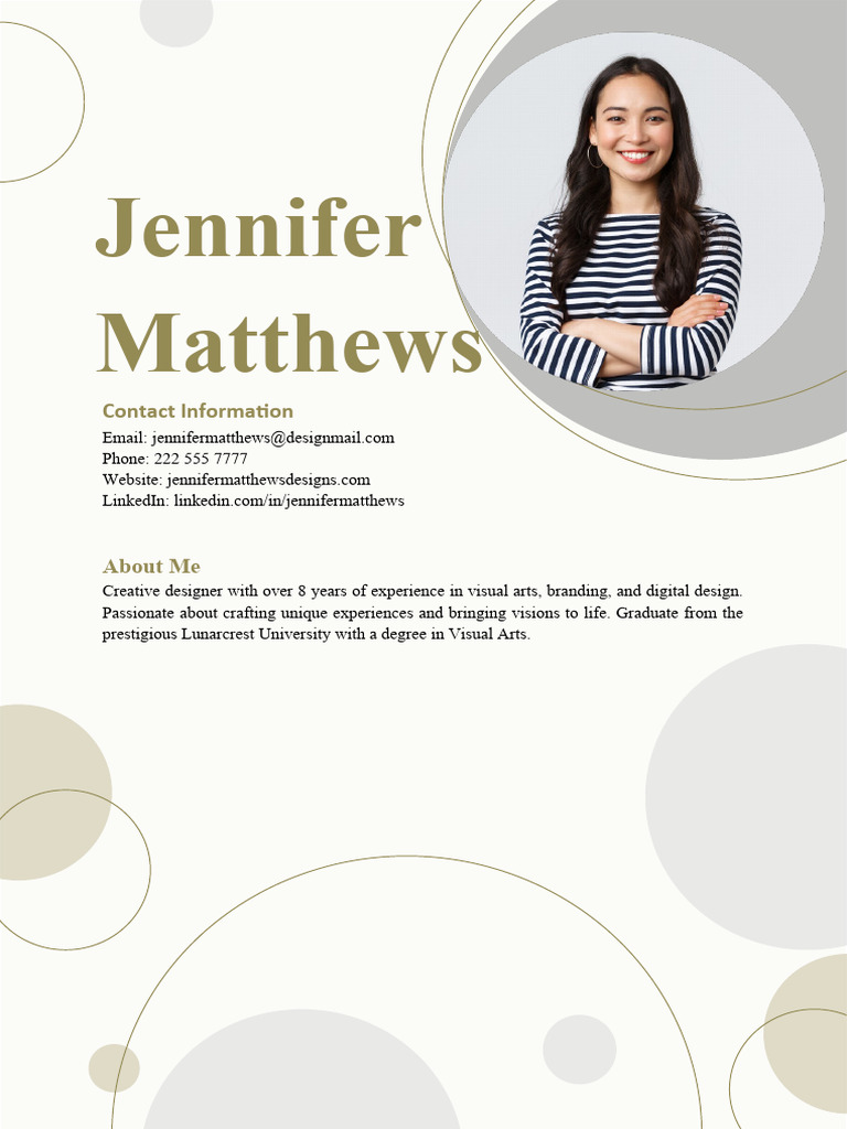 Beautiful Portfolio Template | PDF | Career & Growth | Art