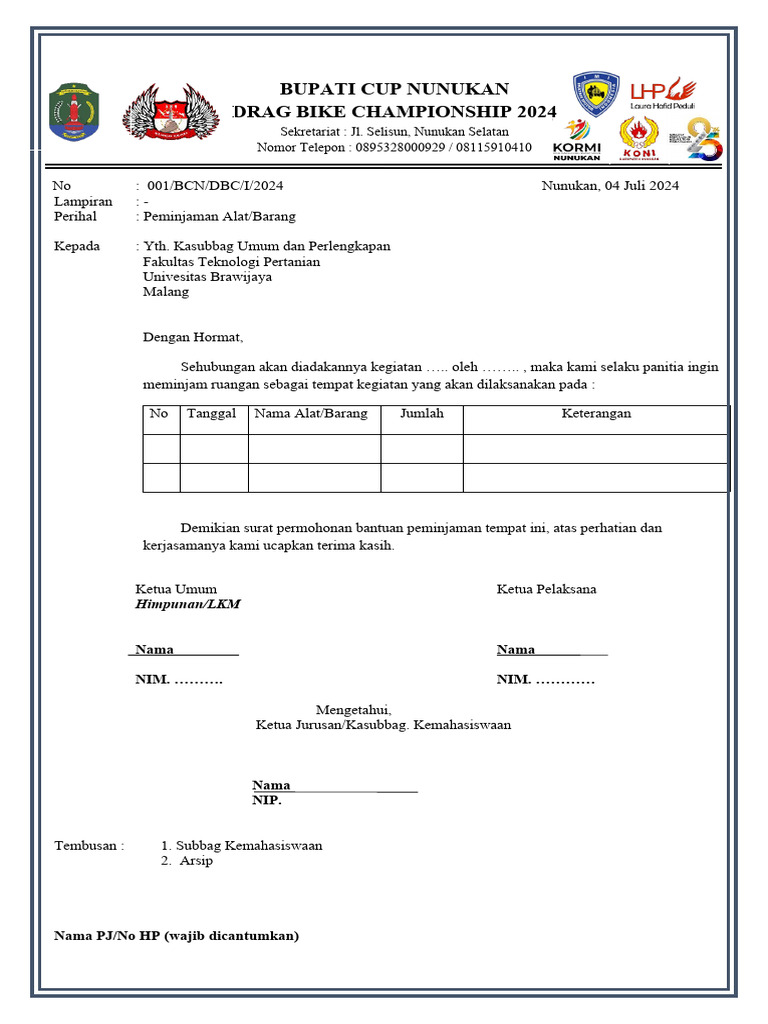 Form-Peminjaman | PDF