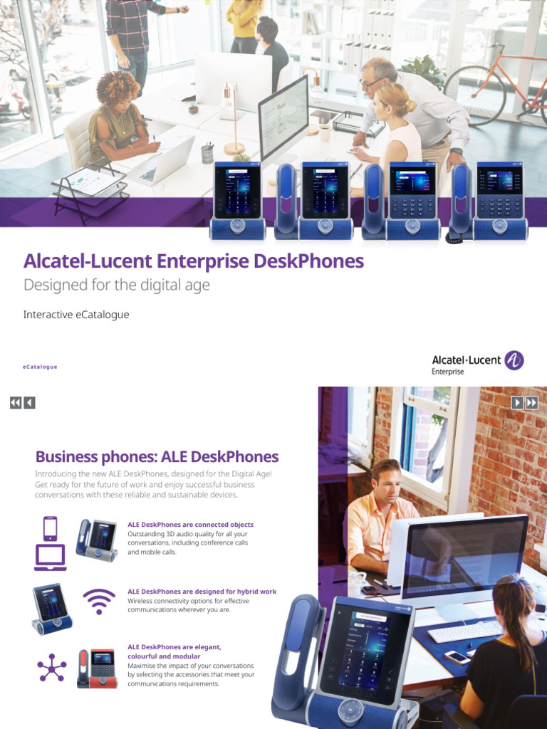 Ale Deskphones Ecatalog Brochure en | PDF | Computer Keyboard | Bluetooth
