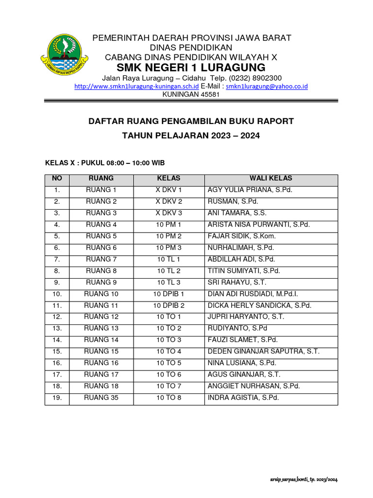 Ruang Pengambilan Buku Raport | PDF | Agama & Spiritualitas