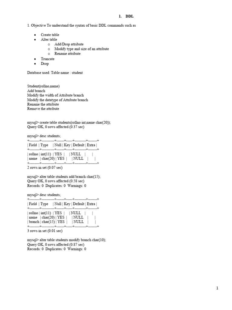 DBMS Lab Record 2017-18 2.0 | PDF | Data | Software Design