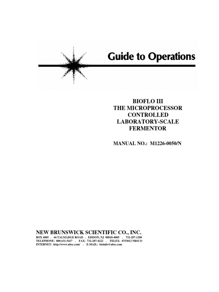 Bioflo III | PDF | Ph | Electrical Connector