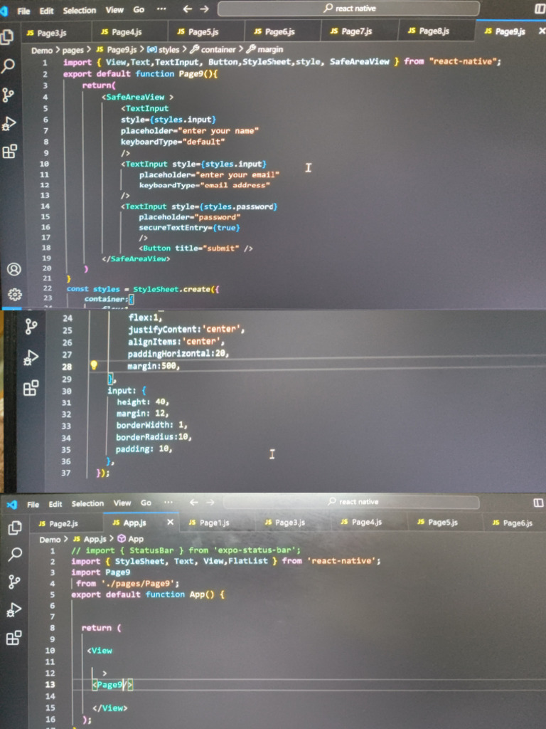 Page9.js & Simple Form | PDF | System Software | Mobile Software