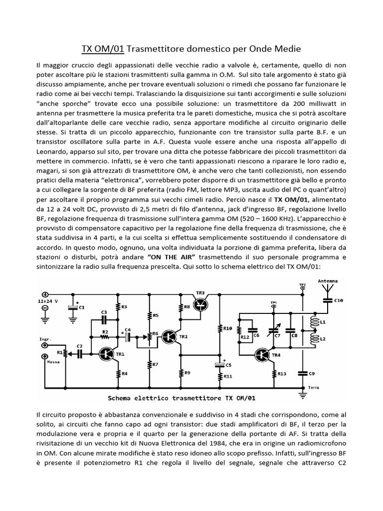 TX - OM 01 Loria | PDF