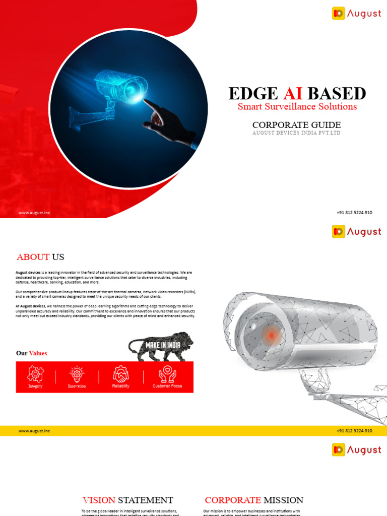 August CCTV PPT Presentation v5 | PDF | Surveillance