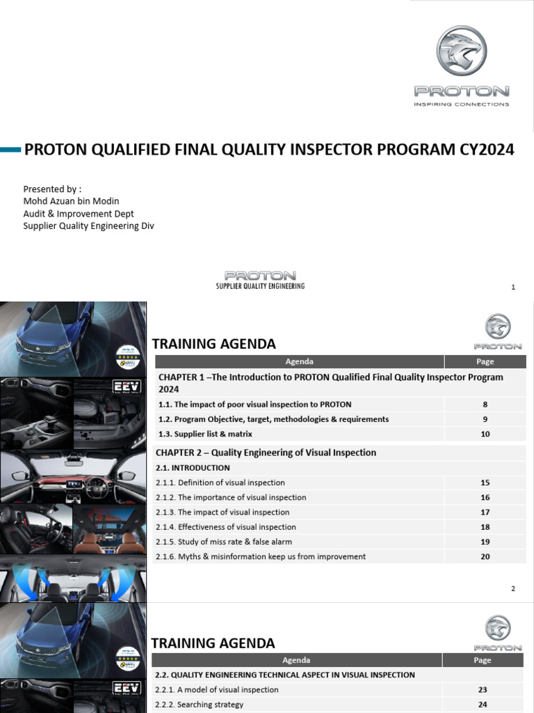 Proton Supplier Qualified Final Inspector Rev.3 05.01.24 | PDF ...