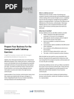 BCP Tabletop Exercise Guide | PDF | Facilitator | Business Process