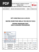 1.pneumatic Test Procedure | PDF | Safety | Valve