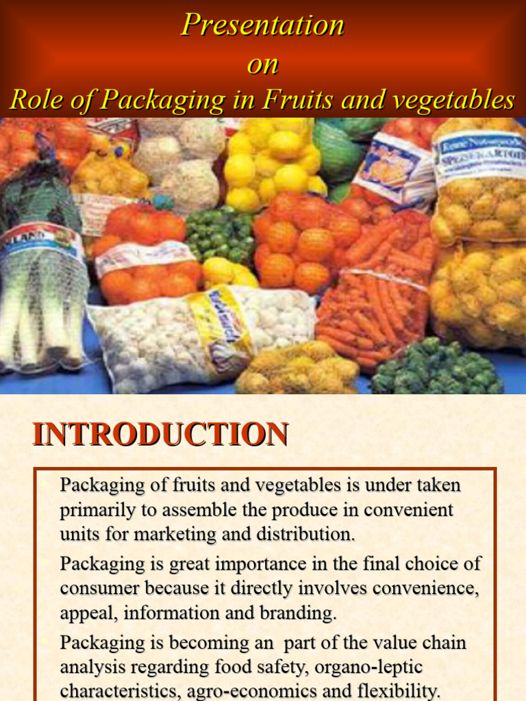 Packaging | PDF | Packaging And Labeling | Vegetables