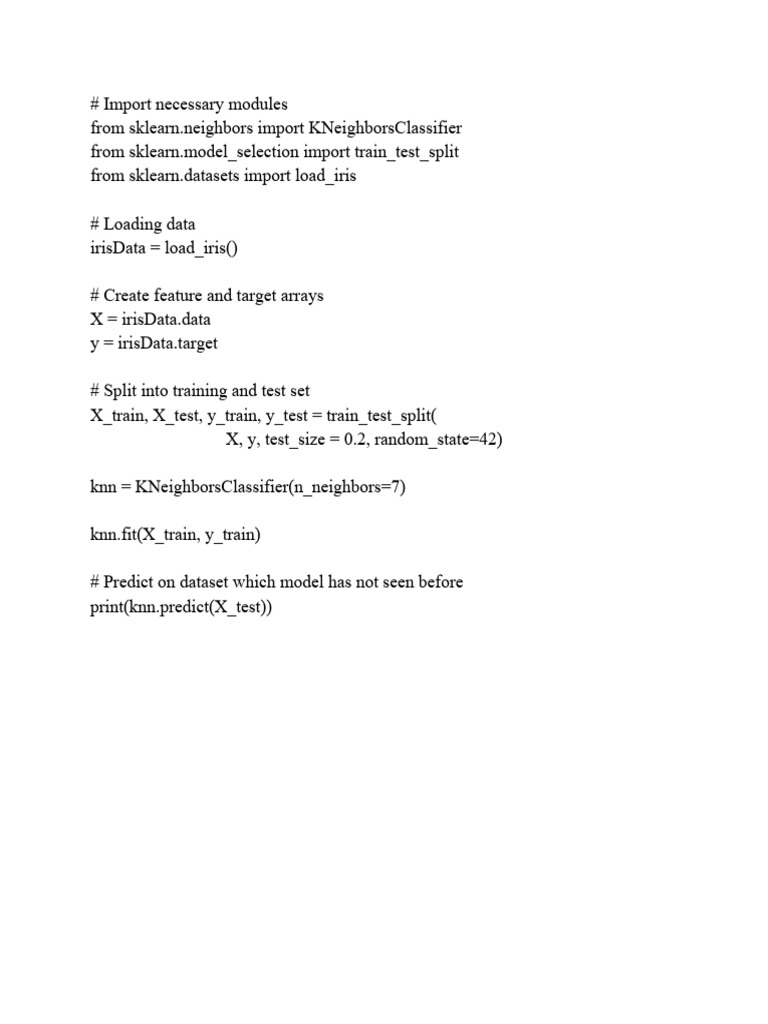 10 KNN | PDF | Computers