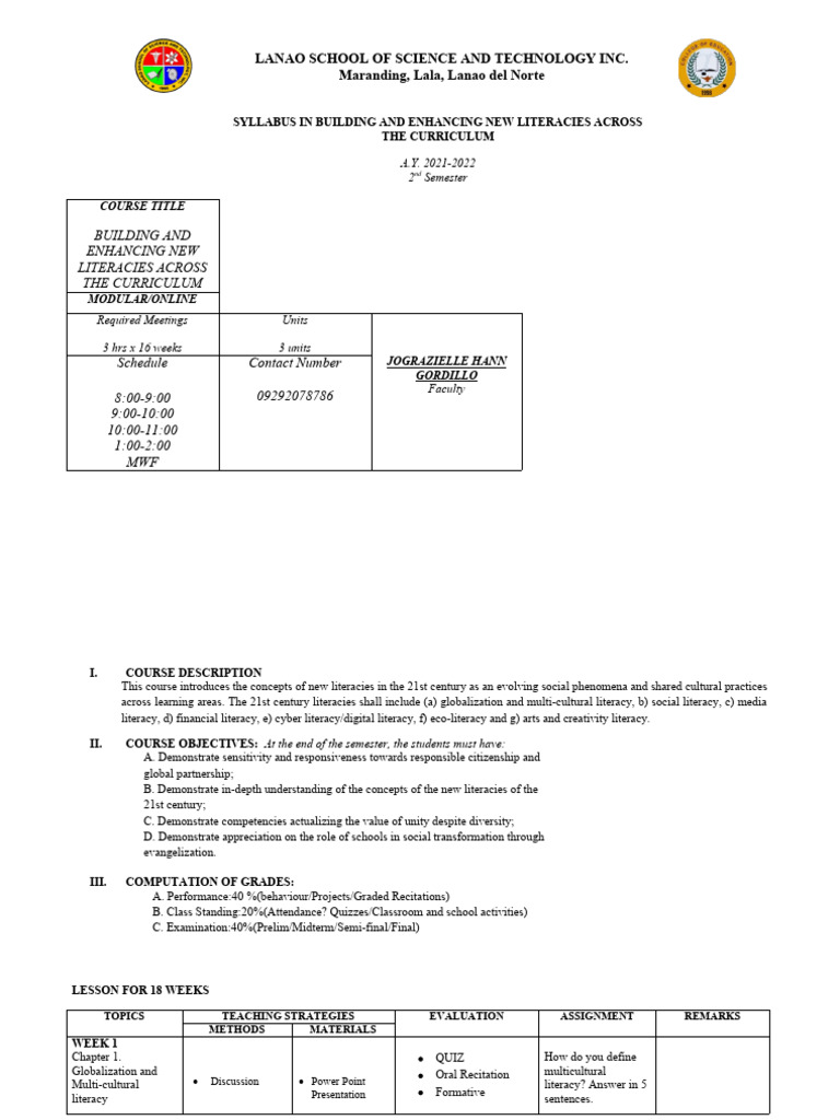 BUILDING-AND-ENHANCING-NEW-LITERACIES-ACROSS (1) | PDF | Literacy | Behavior Modification