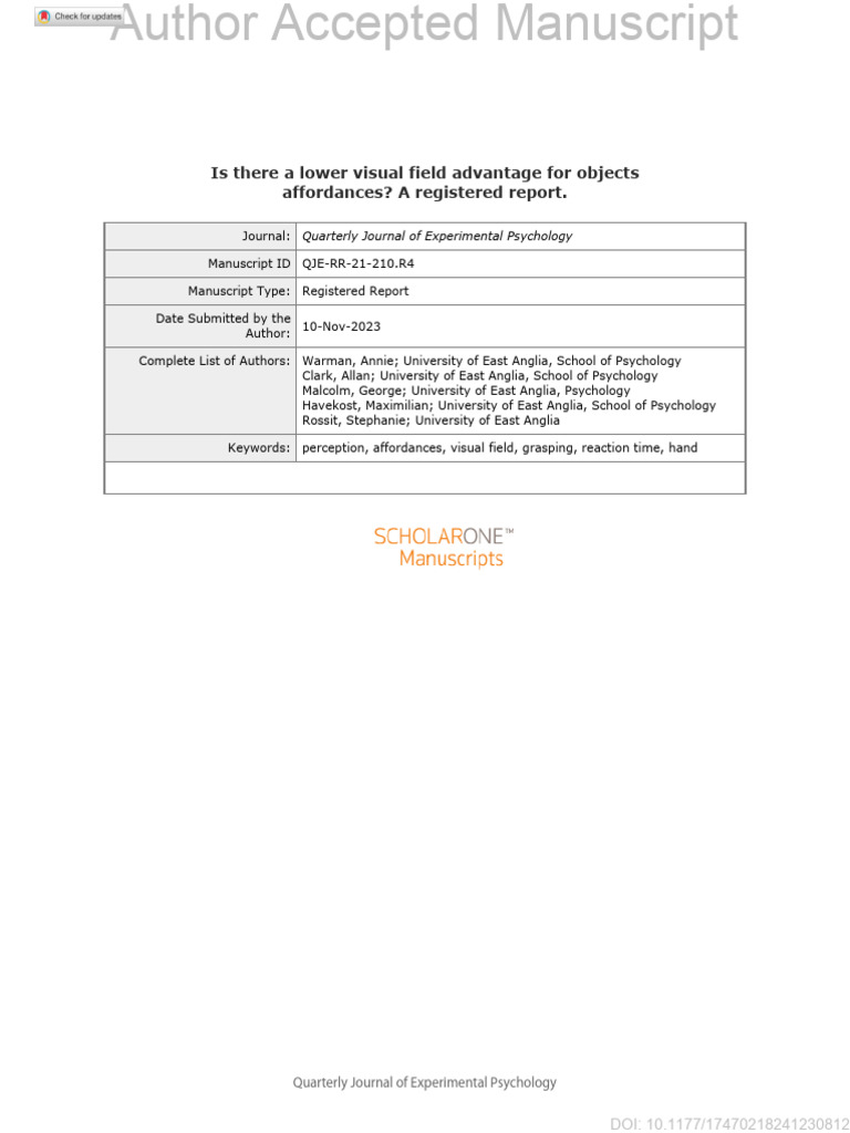 Warman Et Al 2024 Express Is There A Lower Visual Field Advantage For ...