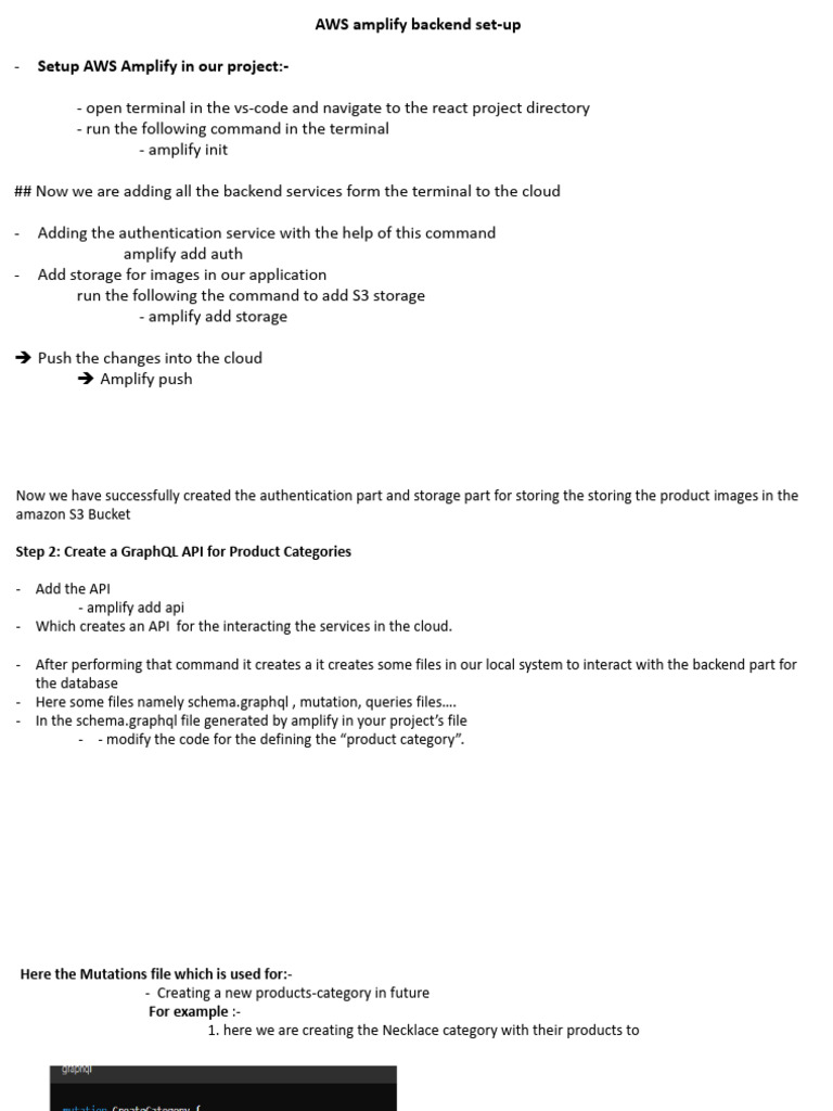 backend-setup | PDF | Amazon Web Services | Computing