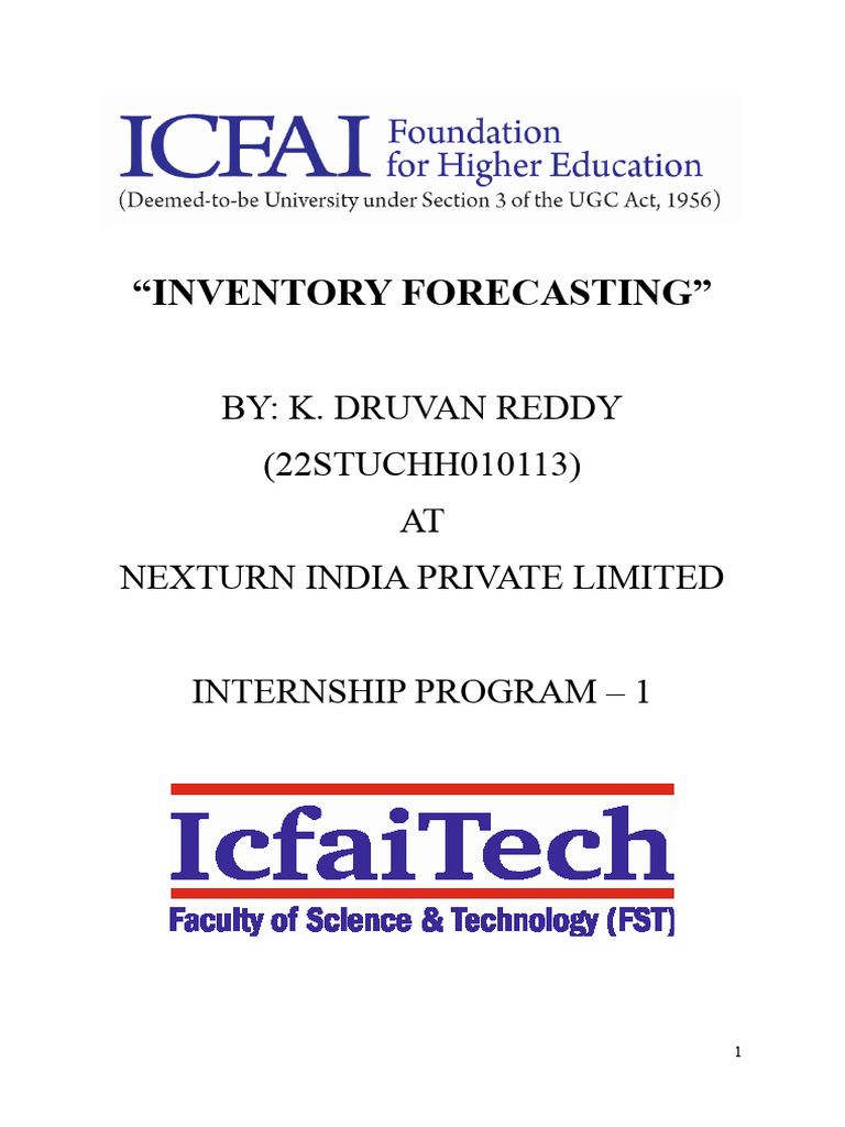 Inventory Forecasting | PDF | Inventory | Forecasting