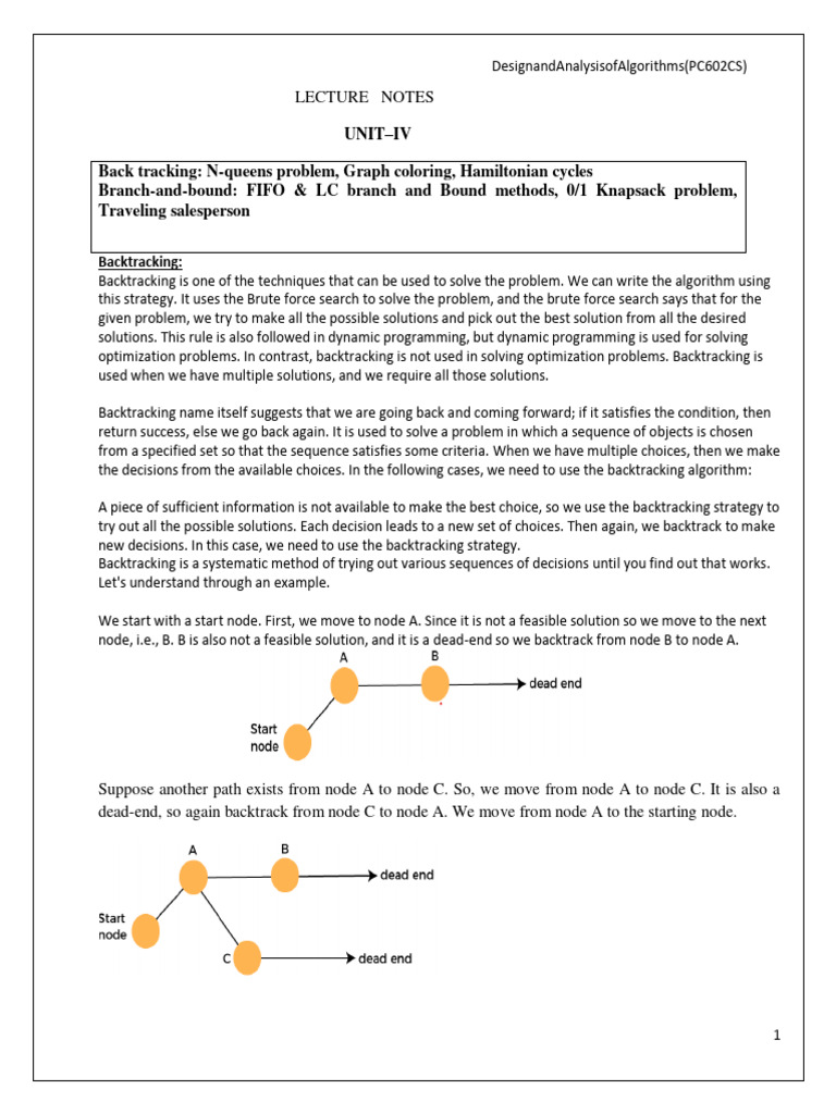 DAA - Backtracking Branch and Bound | PDF | Matrix (Mathematics) | Queue (Abstract Data Type)