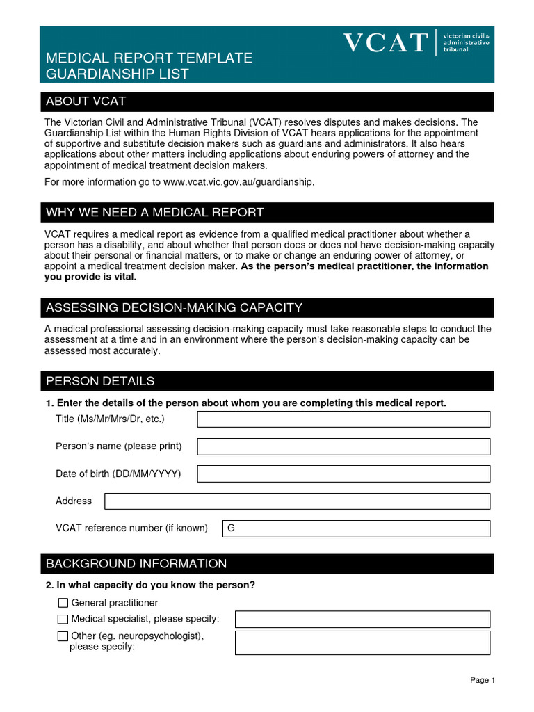 Medical Report Template | PDF | Informed Consent | Decision Making