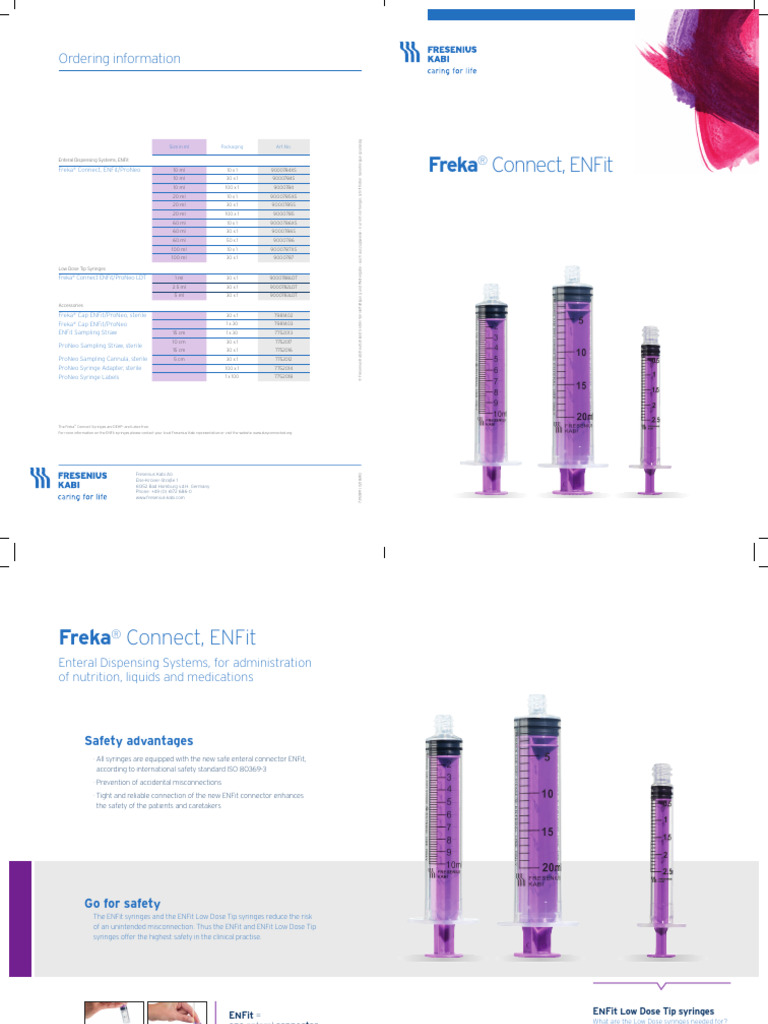 Freka Connect - Print Version | PDF | Syringe | Medical Equipment