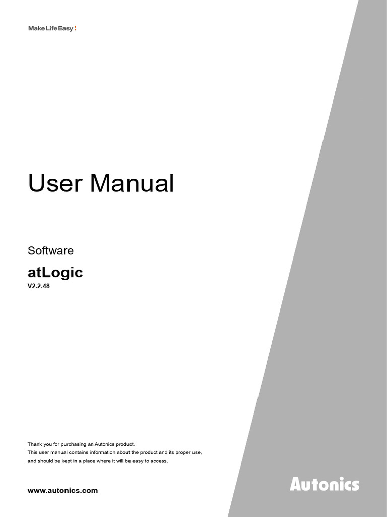 Autonics Atlogic User-Manual | PDF | Computer Program | Programming