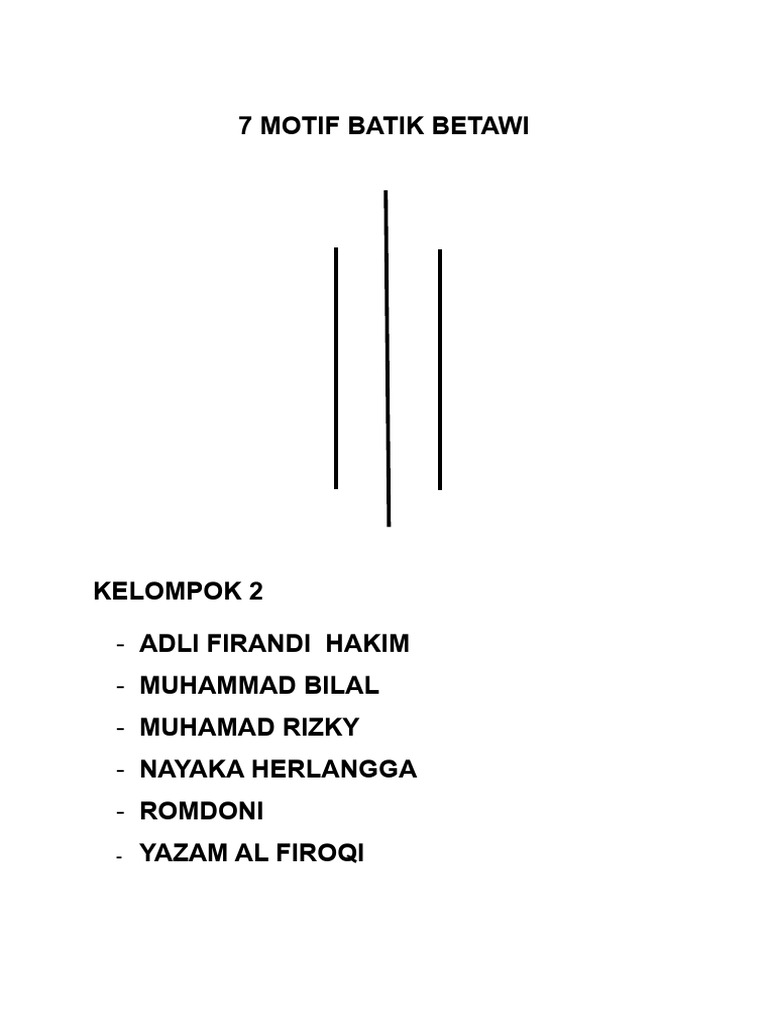 7 Motif Batik Betawi | PDF | Ilmu Sosial | Perjalanan