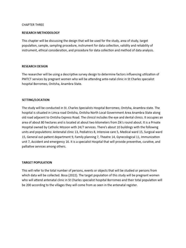 CHAPTER THREE-WPS Office | PDF | Sampling (Statistics) | Methodology