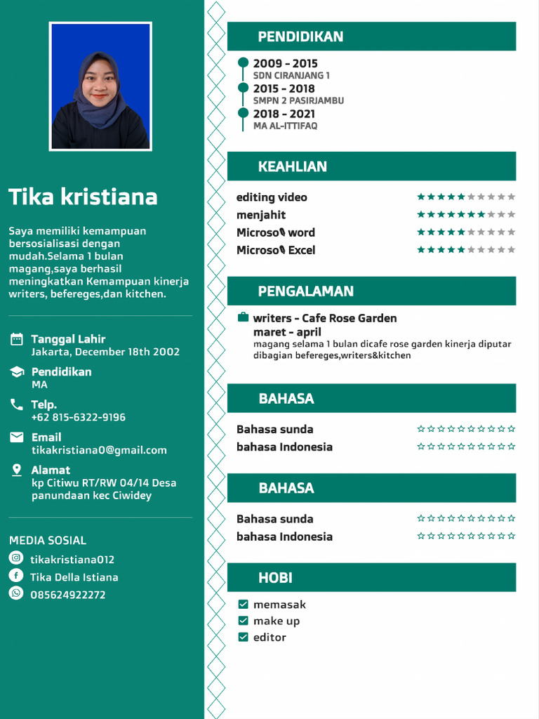 Tika Kristiana (CV) | PDF