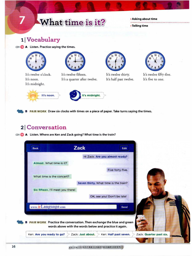 Speak Now 1 Unit 7 | PDF