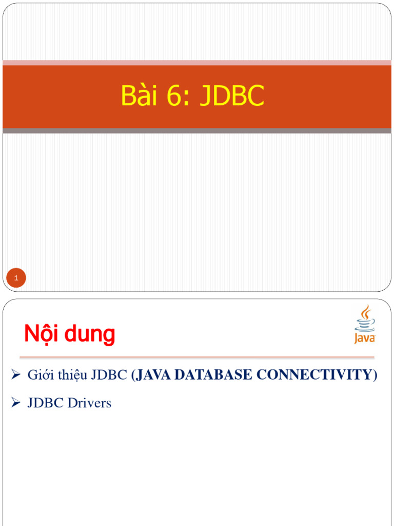 Bài 6 JDBC | PDF