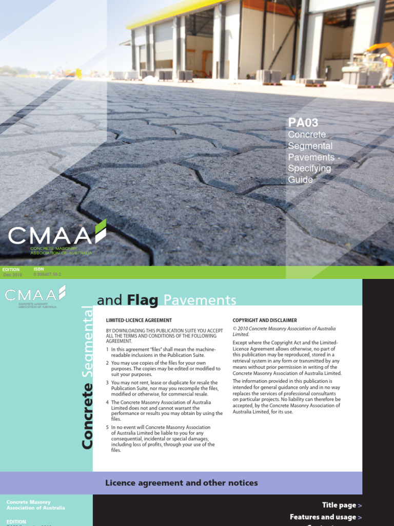 PA03 - Concrete Segmental Pavements - Specifying Guide | PDF | Sidewalk ...