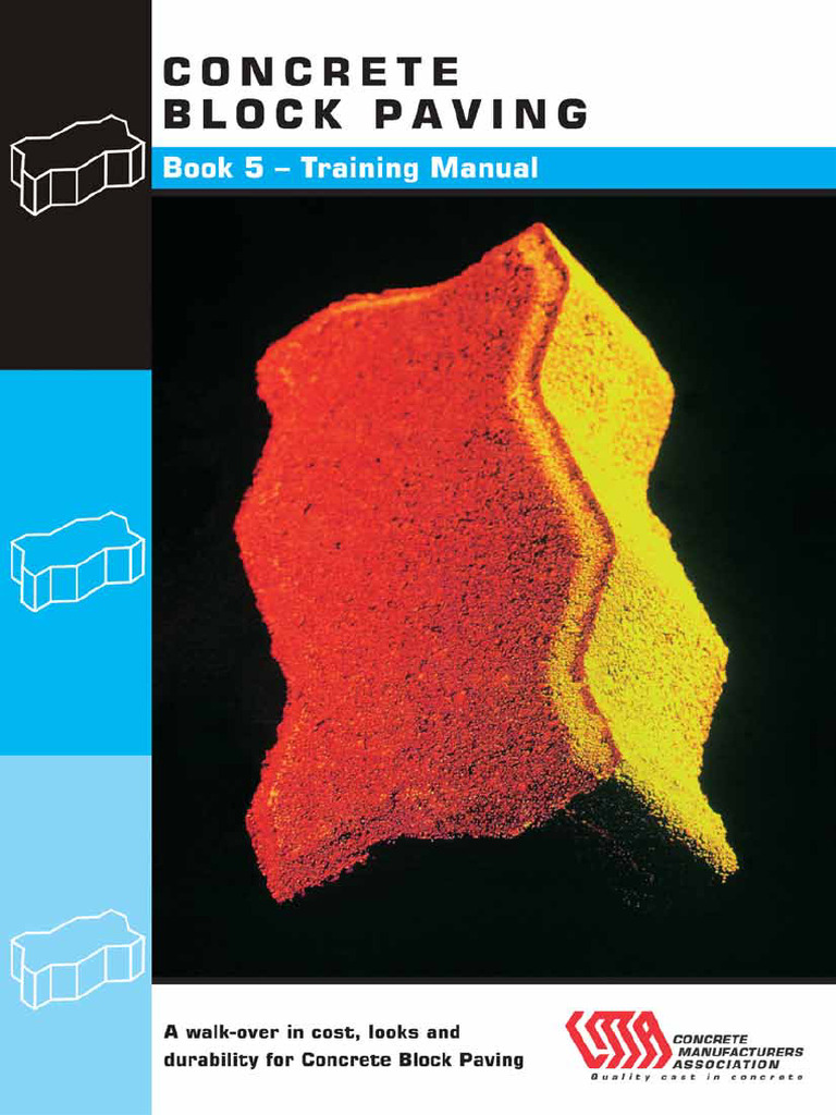 CMA Concrete Block Paving - Book 5 - Training Manual | PDF