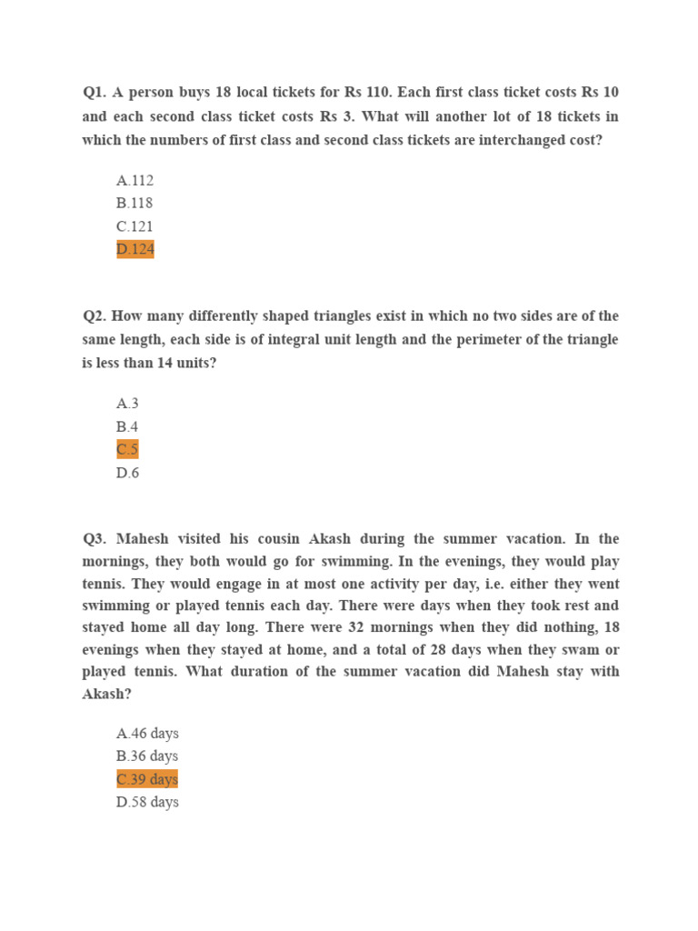 apti 3_solved | Download Free PDF | Mathematics
