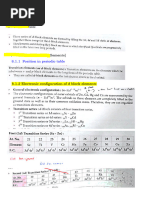 D and F Block Class 12th Notes | PDF