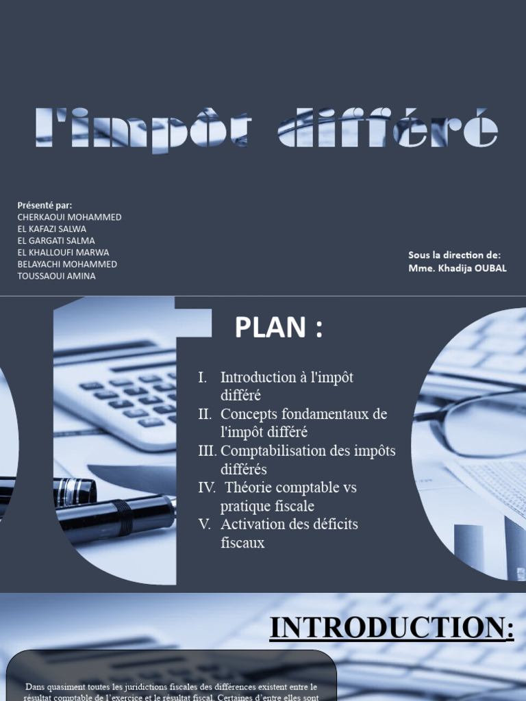 Comprendre l'impôt différé en comptabilité | PDF | Comptabilité | Impôts