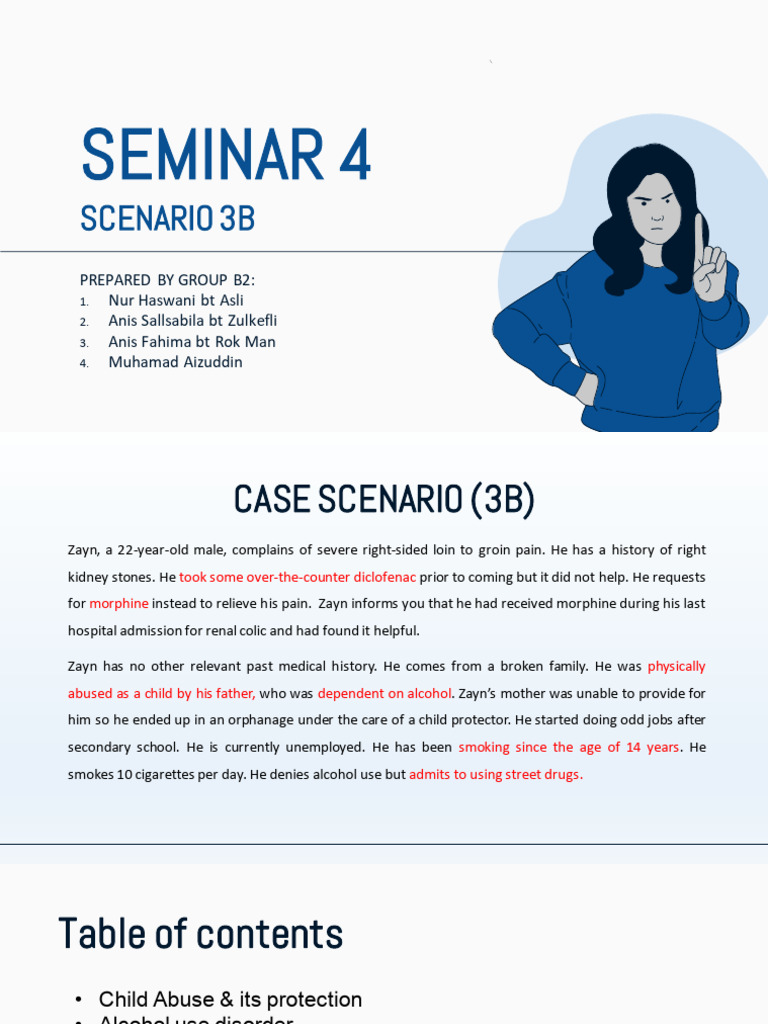 Seminar Scenario 3B - Child Abuse | PDF | Opioid | Heroin