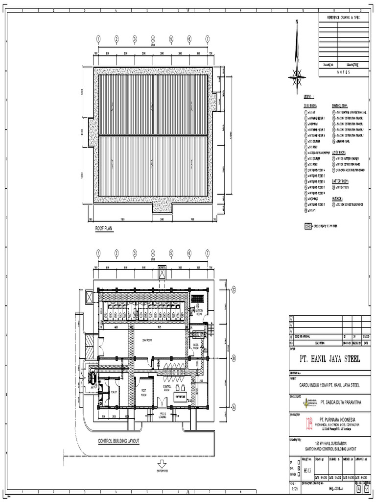 HNL-C004-A - 150kV HIS Switchyard Control Building Layout | PDF