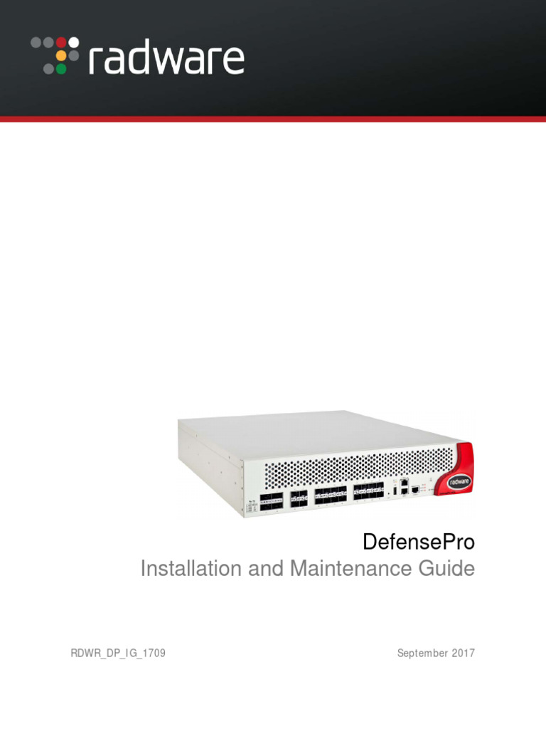 DefensePro Installation Guide | PDF | Ac Power Plugs And Sockets | Fuse (Electrical)