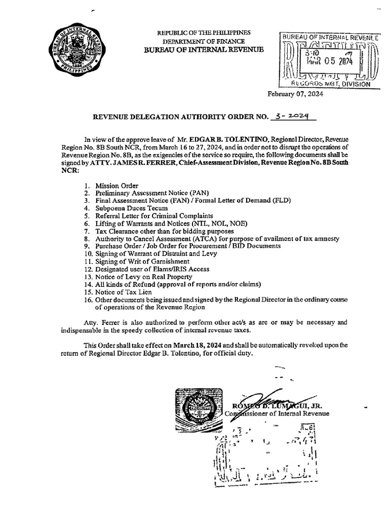RDAO No. 3-2024 | PDF